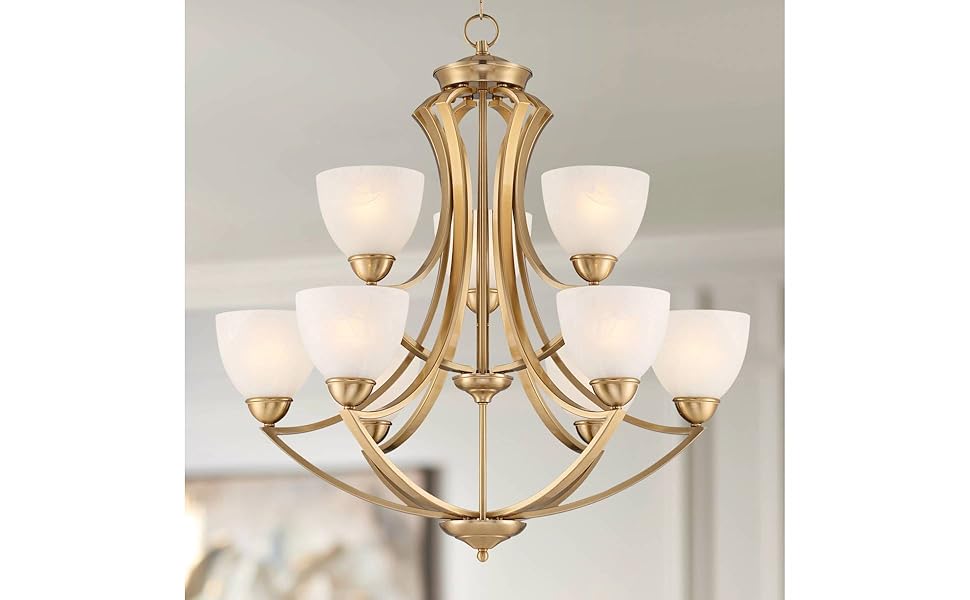 Possini Euro Design Milbury Soft Gold Chandelier Lighting 30" Wide ...