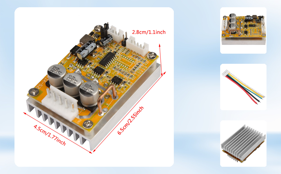 5V-36V 350W DC Bürstenloser Motorcontroller DC Motor Controller Bldc-Motorcontroller mit Hall ...