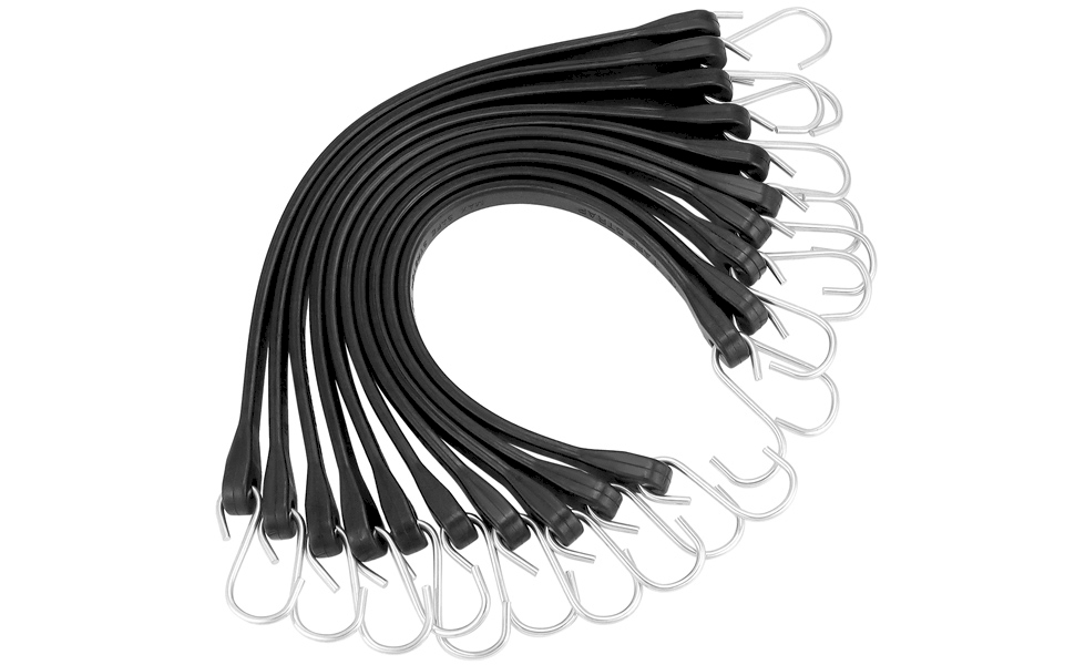 QWORK 15" Tarp Straps for Flatbed Trailers, Adjustable Tarp Straps, 50 ...