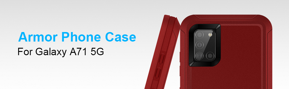 Amazon.com: Jelanry for Samsung A71 5G Case Heavy Duty Protective Shell [Not for Verizon A71 5G ...