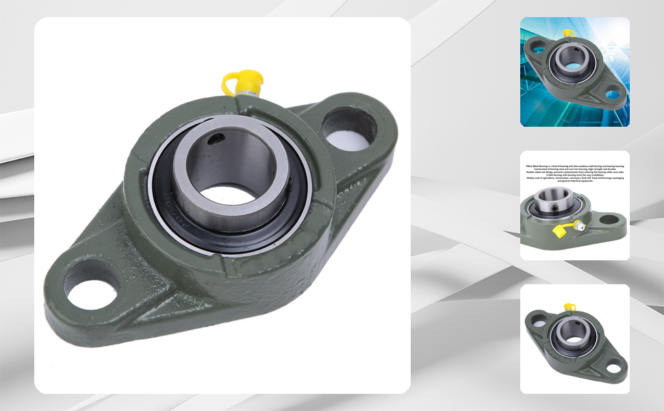 UCFL Pillow Block Bearing Self-aligning Flange Pillow Block Mounted Bore 2-Bolt Insert Bearing ...