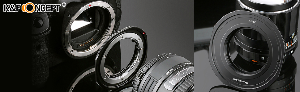 Amazon | K&F Concept レンズマウントアダプター Pシリーズ KF-42EF.P（M42マウントレンズ → キヤノンEFマウント変換） | アダプタ 通販