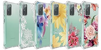 Amazon.com: Osophter Shock-Absorption Flexible TPU Rubber Phone Cover for Samsung Galaxy S20 FE ...