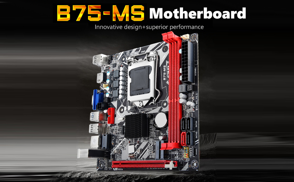 Amazon.com: B75 MS Computer Motherboard, USB 3.0 PC Motherboard Compatible with DDR3 Desktop ...