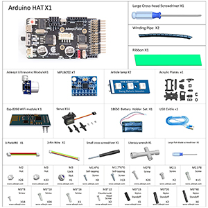 Amazon.com: Adeept Hexapod Spider Robot Kit Compatible with Arduino IDE ...