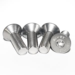 Amazon.com: Fullerkreg 18-8 Stainless Steel Hex Drive Flat Head Screw M8 x 1.25 mm Thread, 25 mm ...