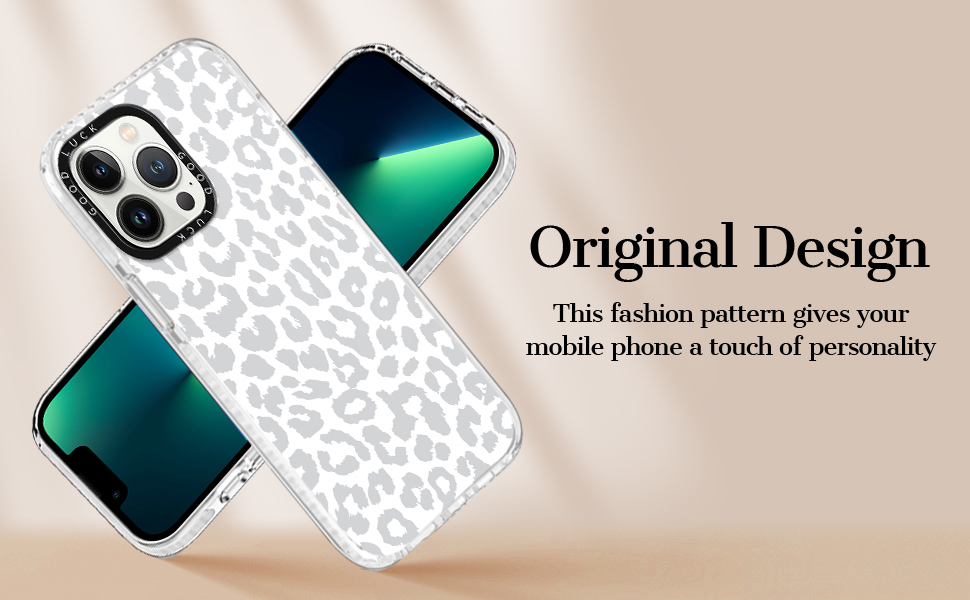 Amazon.com: RUMDEY 2 Pack Clear Cases for iPhone 13 Pro Max Case 6.7 inch,Cute Fashion Leopard ...