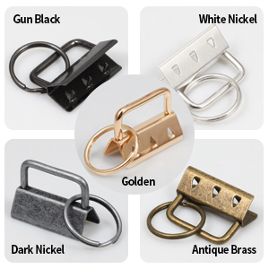 Amazon.com: SPEEDWOX 1.25 Inch Key Ring Bulk Fob Hardware 30 Sets with ...