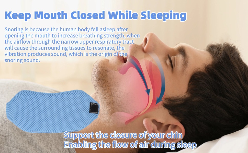 Amazon.com: Asixxsix Anti Snoring Devices, Breathable Adjustable Comfortable Anti Snore Chin ...