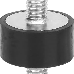 4pcs Anti Vibration Damping Mounts, M6 Rubber Shock Absorber Cylindrical Silentblock with Double ...