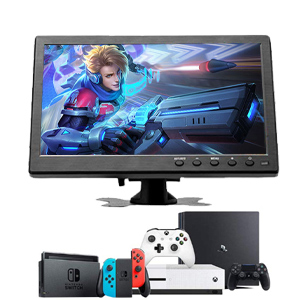 CAMECHO 10.1 Pouces HD CCTV Mini Moniteur, LCD Couleur 1024x600 VGA HDMI BNC AVI Entrée PC DVR ...