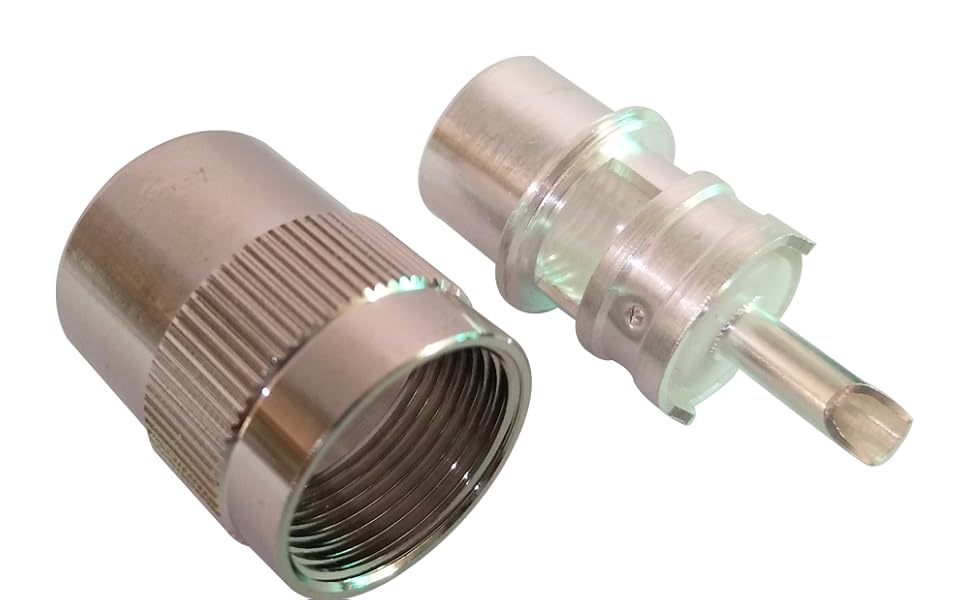 Amazon | 「10個セット」5D-2V/FB用コネクター 5D-2V / 5D-FB用 同軸コネクタ M型オス MP-5 | 無線機ケーブル・配線パーツ オンライン通販