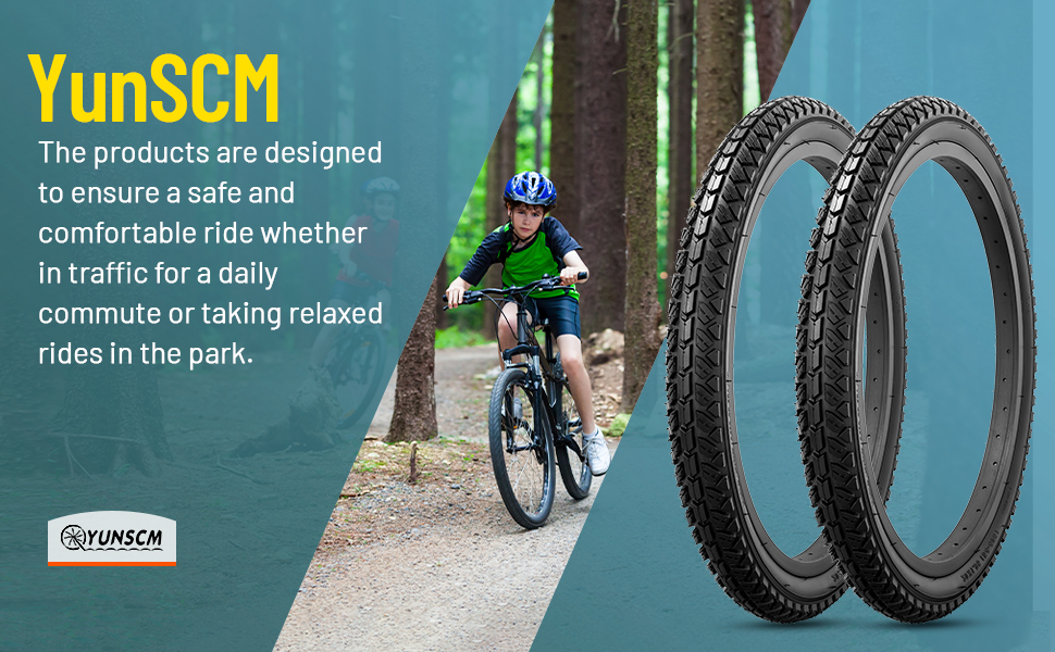 Amazon.com : YUNSCM 2-PCS 20" Mountain Bike Tires 20x1.95/54-406 and 20" Heavy Duty Bike Tubes ...