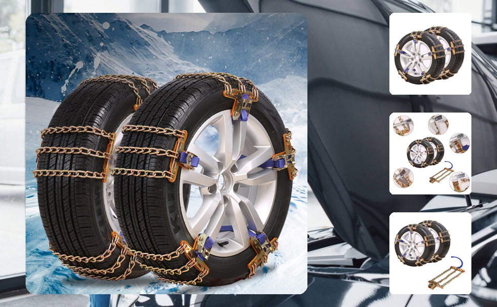 Amazon.com: 1 Pcs Tire Snow Chain, Snow Chain Car Anti Slip Tire Chains Anti Skid Tire Snow ...