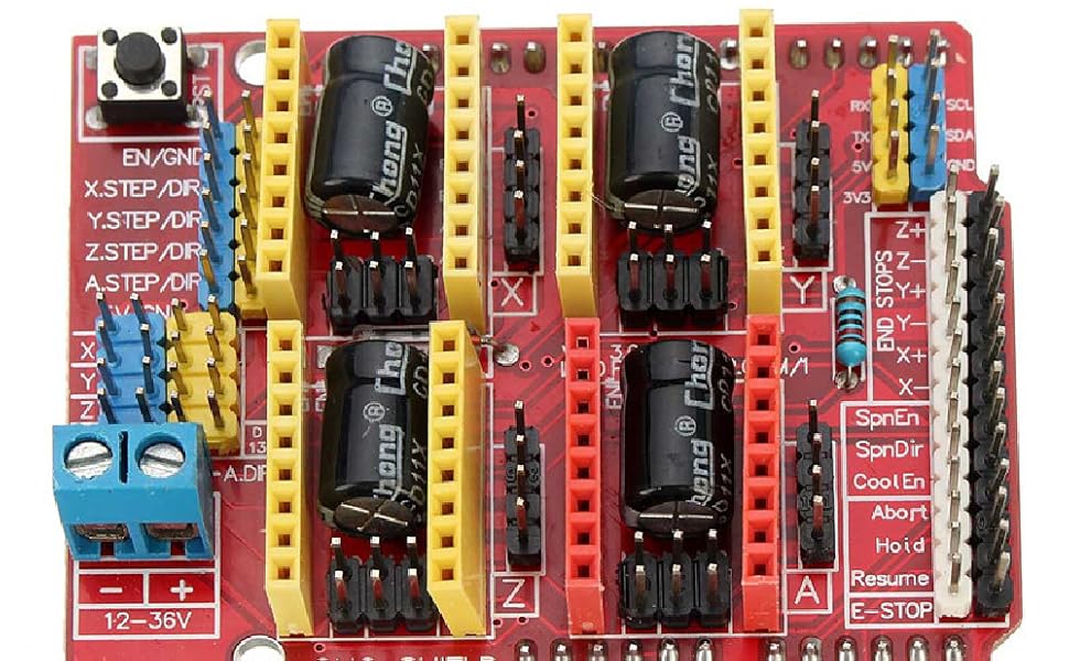 REES52 Aduino Compatible CNC Shield V3 Engraving Machine / 3D Printer / A4988 Driver Expansion ...