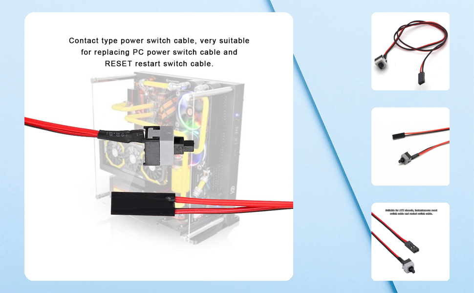 2Pin PC Restarting ATX Computer Chassis Power Button, ATX Chassis Power ...