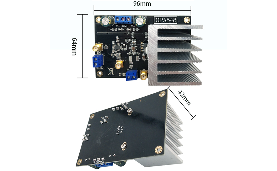Taidaent OPA548 High-Voltage High-Current Operational Amplifer 3A Continuous Current Wide Output ...