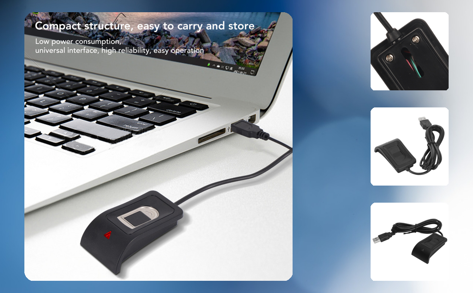 Amazon.com: Mini USB Fingerprint Reader, Fingerprint Scanner with 360 Degree Auto Calibration ...