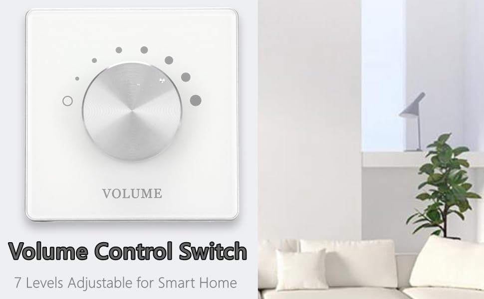 Wall Volume Control, 7 Level Volume Controller Adjustment Smart Home ...