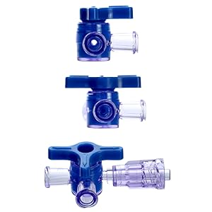 Amazon.com: QWORK 3-Way Stopcocks with Luer Connection, Medical Injection Stopcock, Sterile, 20 ...