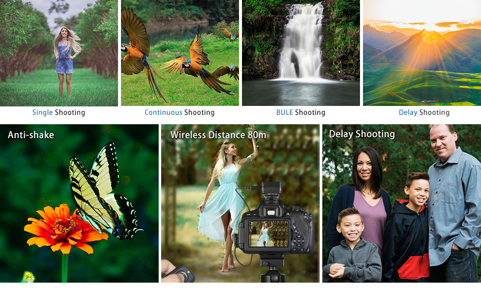 Wireless Remote Shutter Release RW-221 S2 Wired Remote Control with Connecting Cable Compatible ...