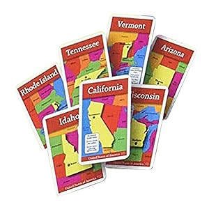 Amazon.com: GeoToys GeoCards - USA Geography Flash Cards, Kid Card ...