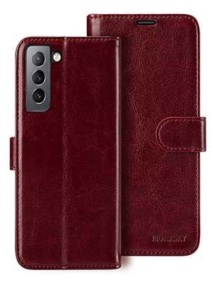 Amazon.com: MONASAY Wallet Case Compatible for Galaxy S21 5G, 6.2 inch,[Screen Protector ...