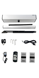 Olide-120B Sensor Open Automatic Touchless Swing Door with 2pcs Olide-512 Touchless Wireless ...
