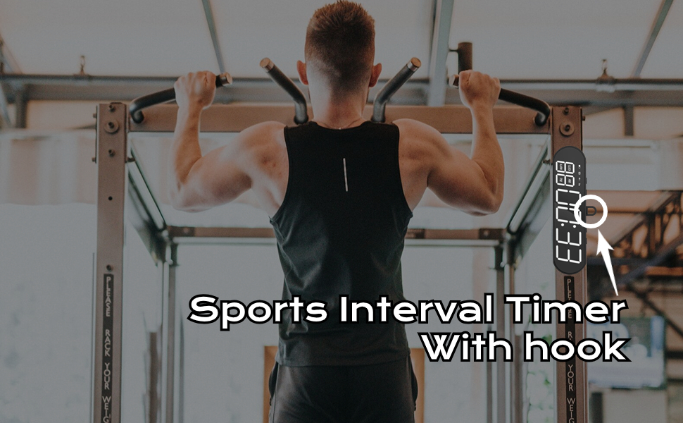 Portable Gym Timer Interval Timer For Workout With Time Rounds Stopwatch Alarm