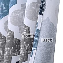 Amazon.com: CAROMIO Geometric Quatrefoil Patterned Modern Poly-Cotton Stall Fabric Shower ...