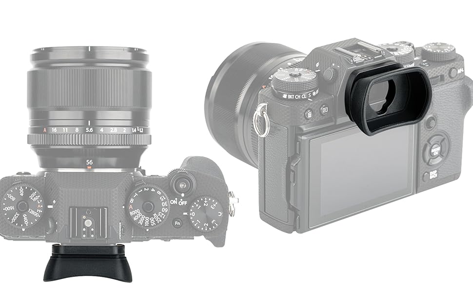 Amazon.com: JJC KIWIFOTOS Ergonomic Long Camera Eyecup for Fuji GFX100 GFX-50S X-T1 X-T2 X-T3 X ...