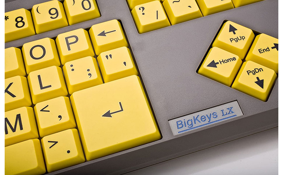 Amazon.com: AbleNet BigKeys LX Keyboard USB Wired (Yellow Keys with ...