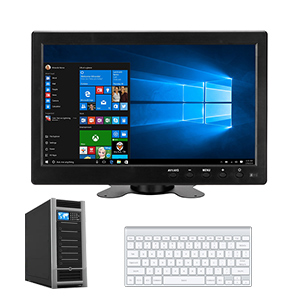 CAMECHO 10.1 Pouces HD CCTV Mini Moniteur, LCD Couleur 1024x600 VGA HDMI BNC AVI Entrée PC DVR ...