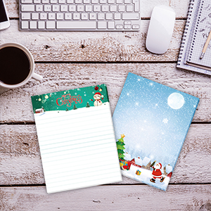 Amazon.com : Fancy Land 4 Christmas Notepads Holiday Notepads for ...