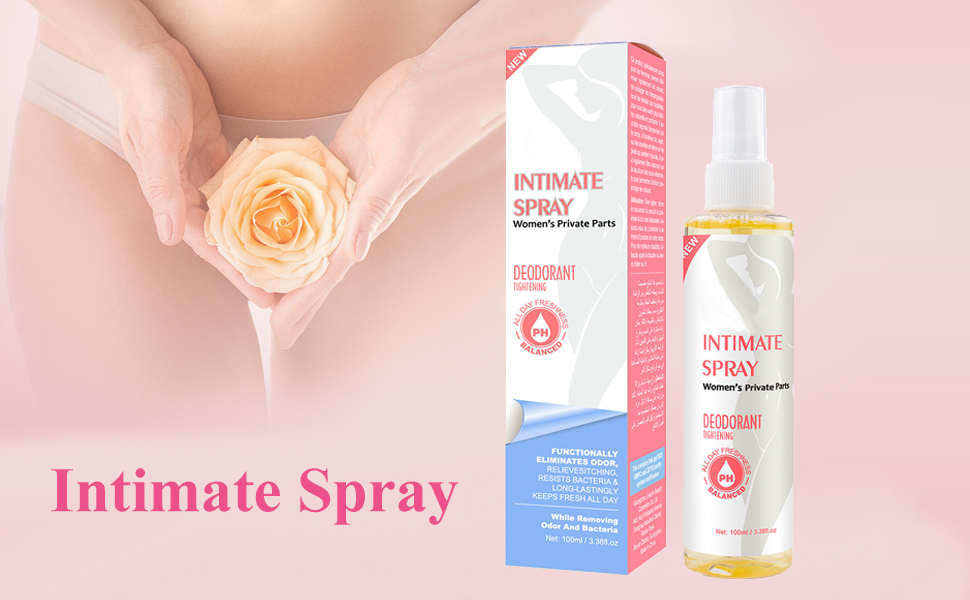 FILFEEL 100ml Intimate Spray, Feminine Deodorant Freshening Spray, Feminine Spray Reduces Odor ...