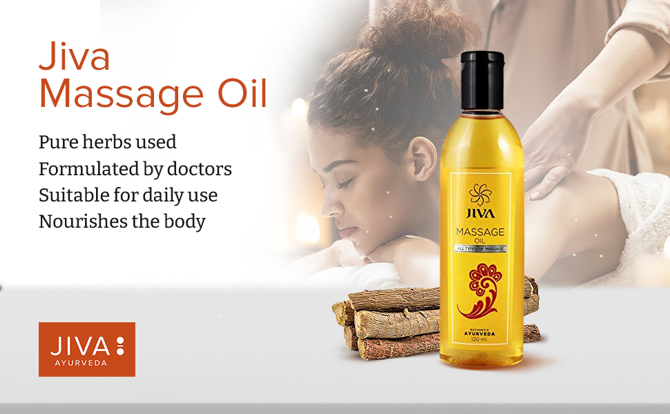 Jiva Massagol - 120 ml (Pack of 3) | Pure Herbs Used | Reduces Muscular Stiffness & Pains ...