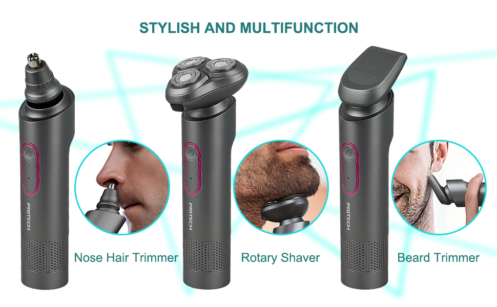 Amazon.com: Electric Razor Rechargeable Face Shaver - Rotary Shaver ...
