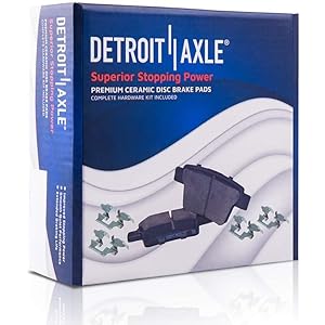 Amazon.com: Detroit Axle - Front 2pc Brake Pads for GMC Silverado Sierra Chevy Express Savana ...