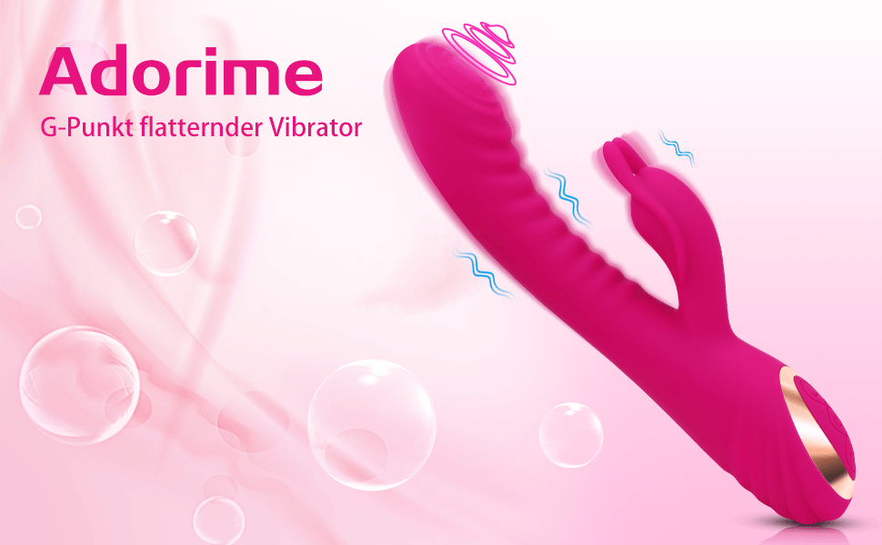 G-punkt Klitoris vibratoren mit Einzigartiges flatternden und vibrierenden 2 in 1 Design ...