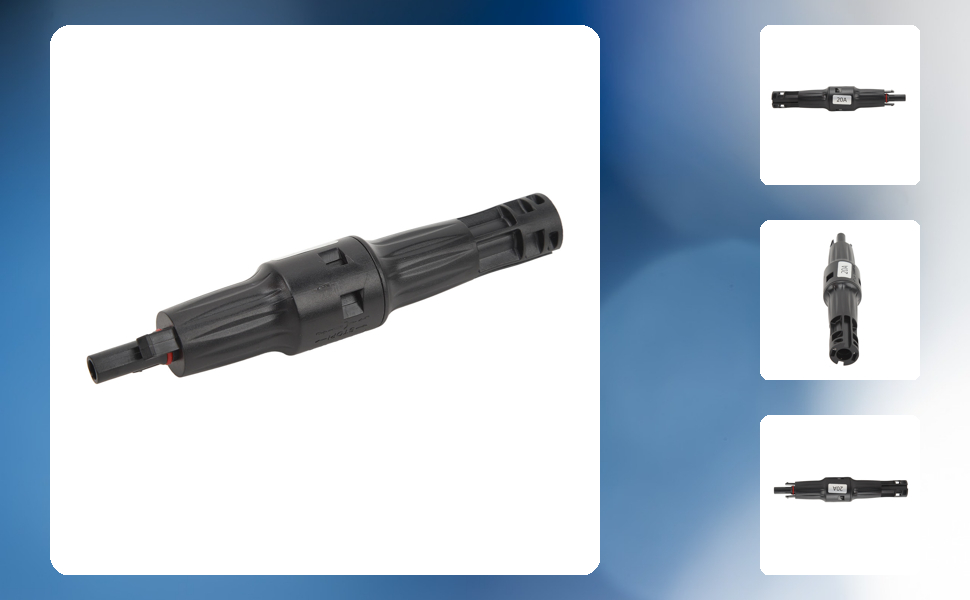 Amazon | 1500V 20A 逆流防止ダイオード付 MC4接続コネクター IP68防水 MC4コネクター型逆流防止ダイオード(1500V, 20A) | 太陽光パネル