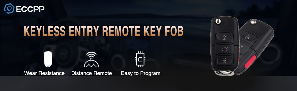 Amazon.com: ECCPP key fob Replacement for Uncut 315 MHz Keyless Entry ...