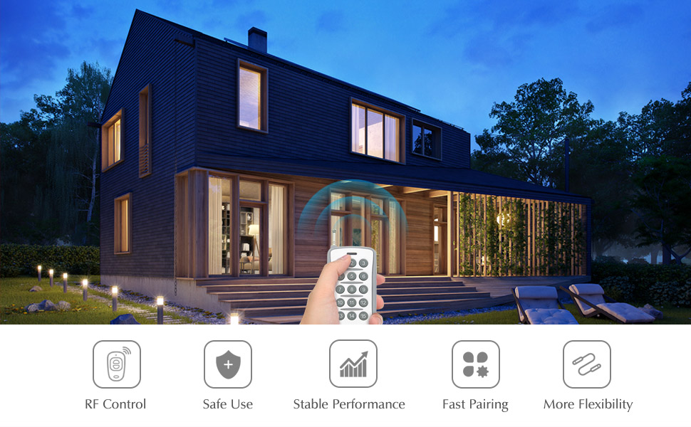 eMylo Automatic DC 12v 15 X 1 Channel Remote Control Switch Wireless ...