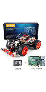 Amazon.com: SunFounder Smart Video Car Kit V2.0 PiCar-V Robot Kit ...