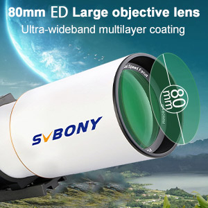 Amazon.com : SVBONY SV503 Telescope 80ED F7 Telescope OTA Focal Length 560mm for Exceptional ...