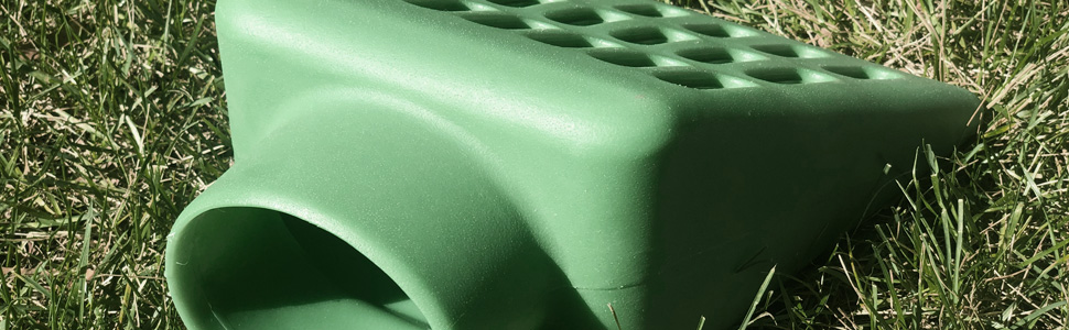 ELK Lawn Wedge Yard Drain for Sump Pump Discharge and Downspout ...