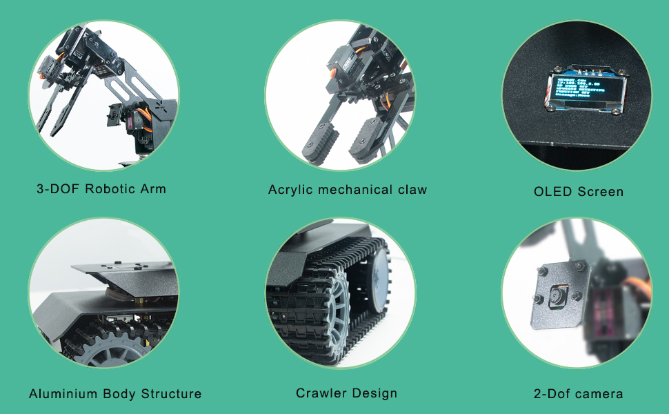 Adeept RaspTank-Pro Robot Car Kit, WiFi Wireless Smart Robot for ...