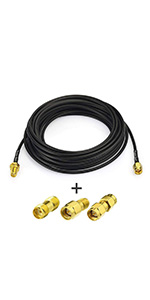 Amazon.com: SUPERBAT SMA Male to SMA Female RF Coaxial Coax Cable 6inches + 5pcs RF Coax Adapter ...