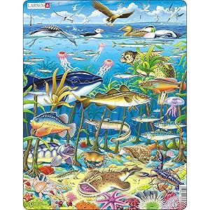 Larsen FH13 Marine Life in the North Atlantic Ocean Jigsaw for Children ...