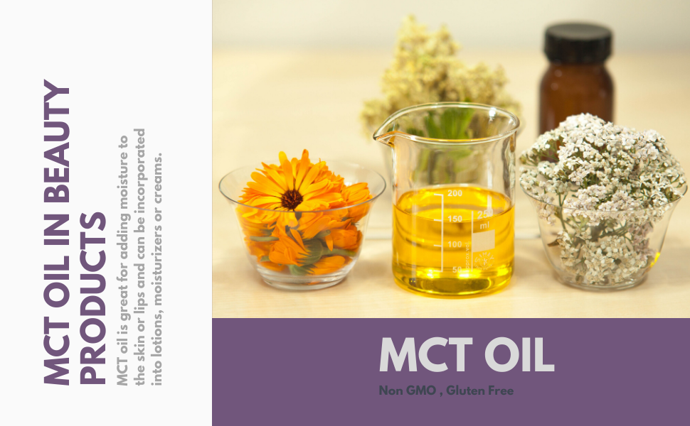 Sharrets C8 C10 MCT Oil 32 fl Oz - Pure Medium Chain Triglycerides for Radiant Skin, Lustrous ...