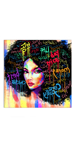 Amazon.com: Native American Canvas Wall Art Indian Girl Chief Poster ...